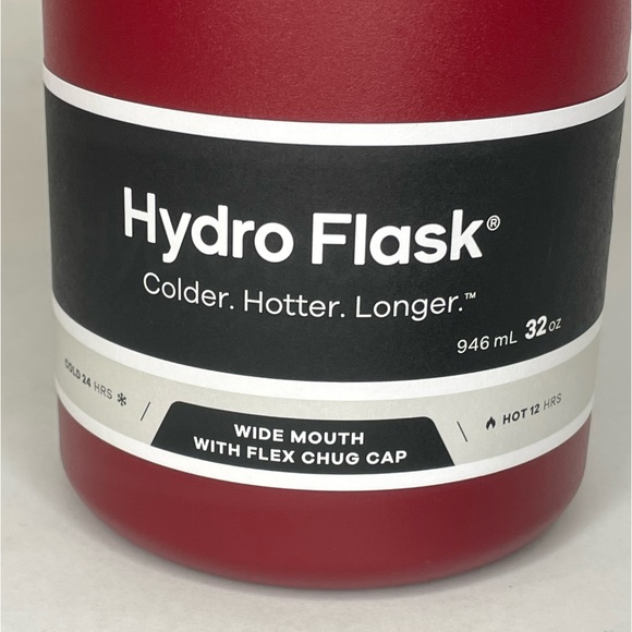 Hydro Flask | Dining | Hydro Flask 32 Oz Wide Mouth Flex Chug Cap Berry ...